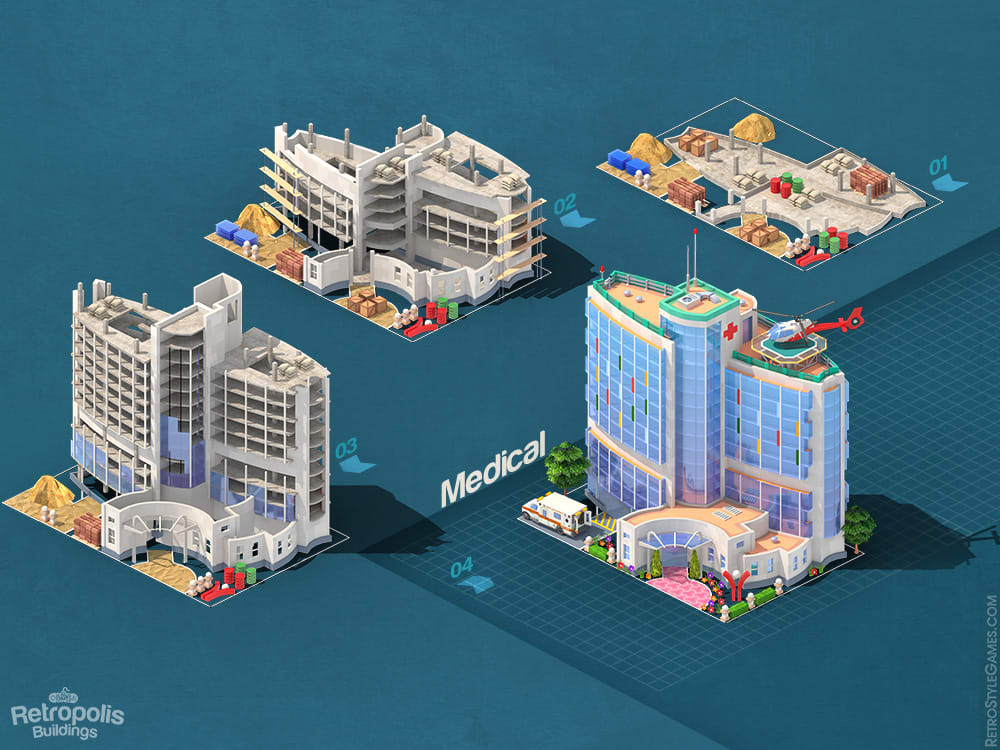 Isometric Sprites | 3D Isometric assets for city-building games | Upwork