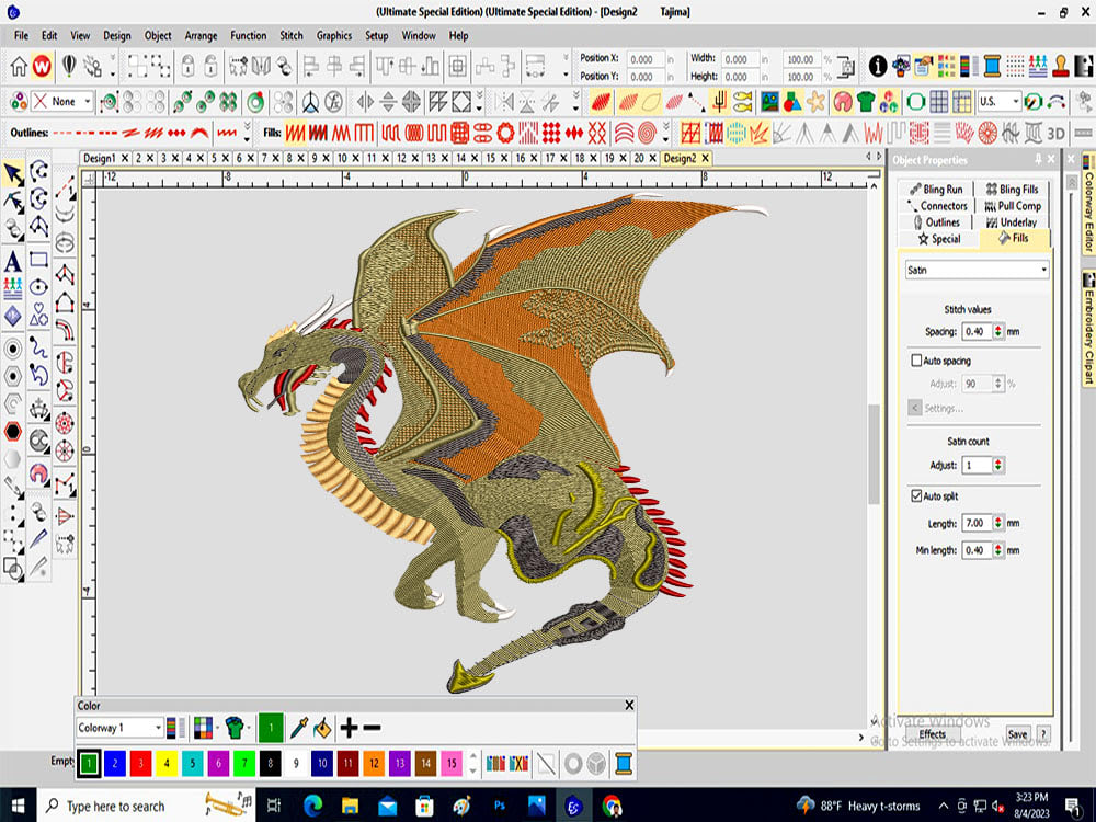 I will do logo embroidery digitizing or design digitize into dst,emb ...