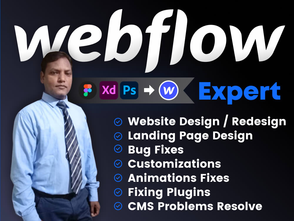 A webflow website design, figma to webflow, XD to webflow, webflow ...