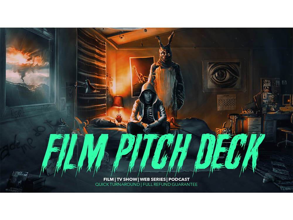 Cinematic Film Pitch Deck TV and Movie Pitch Deck PowerPoint Animation ...