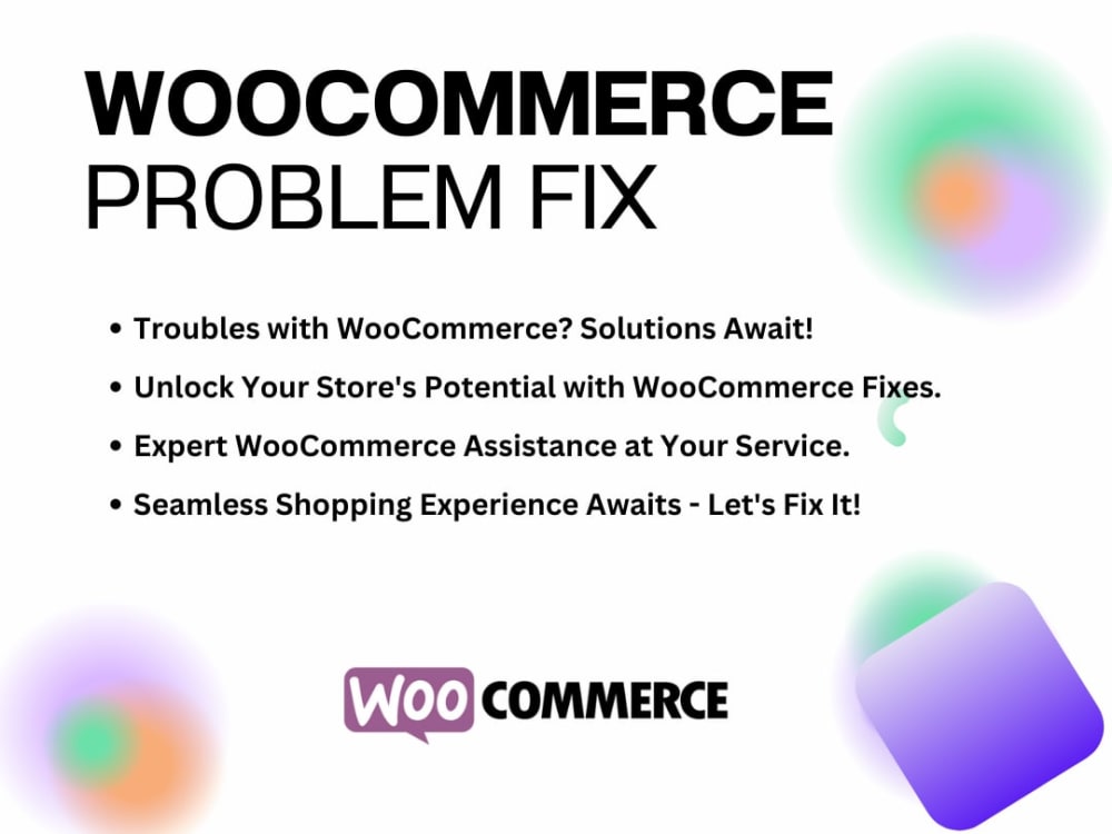 Woocommerce Troubleshooting And Solutions Expert Problem Solver Upwork