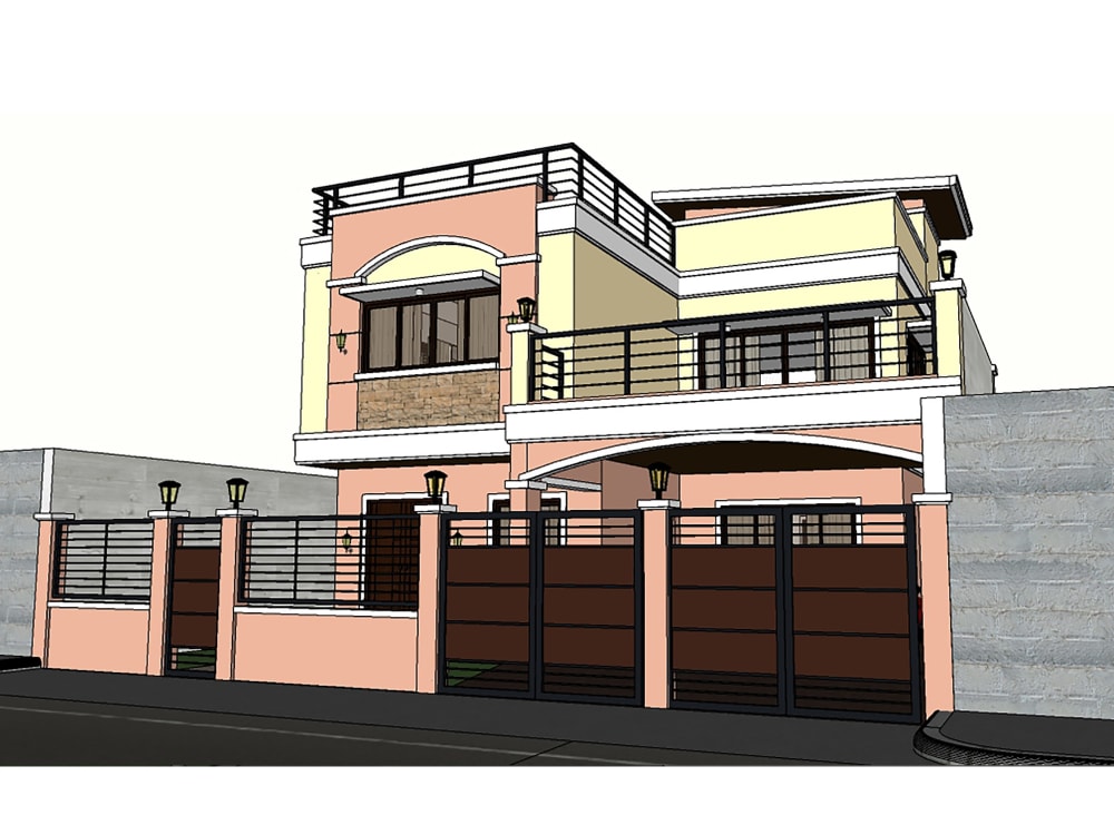 A Detailed Editable Exterior Sketchup 3d model from your reference ...