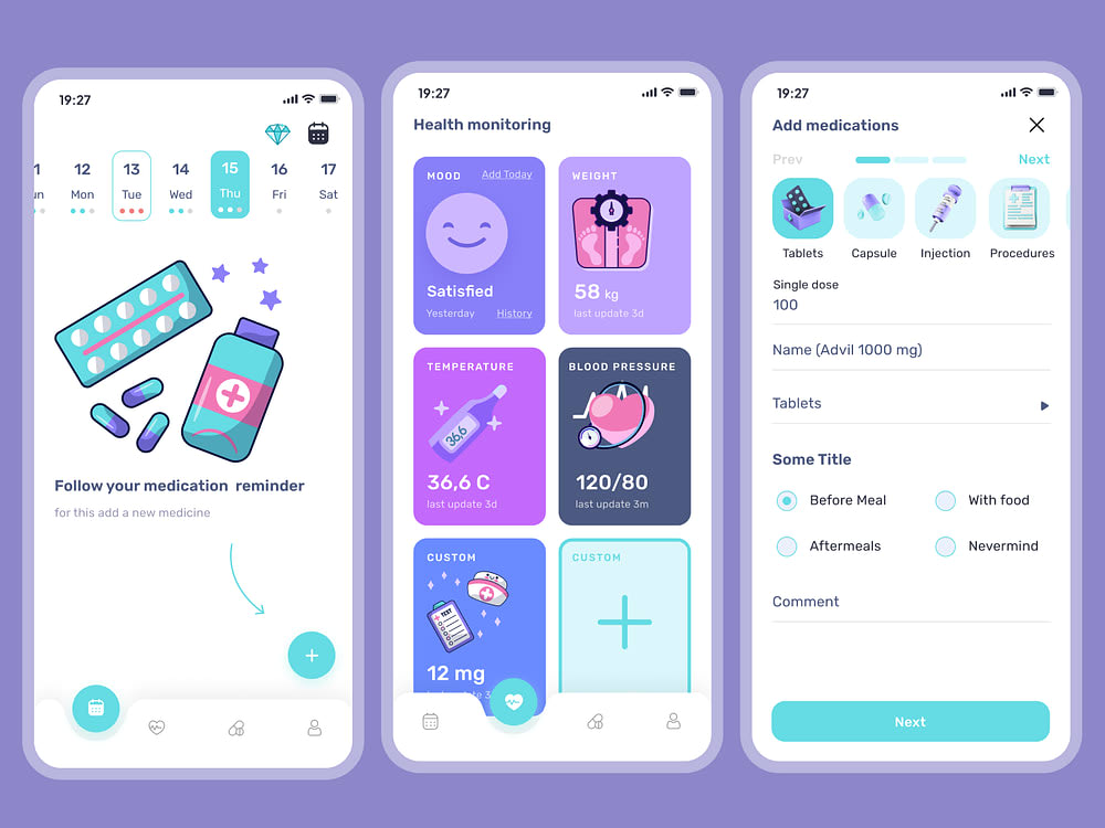 Mobile app UI UX design in Figma for mobile apps startups for IOS ...