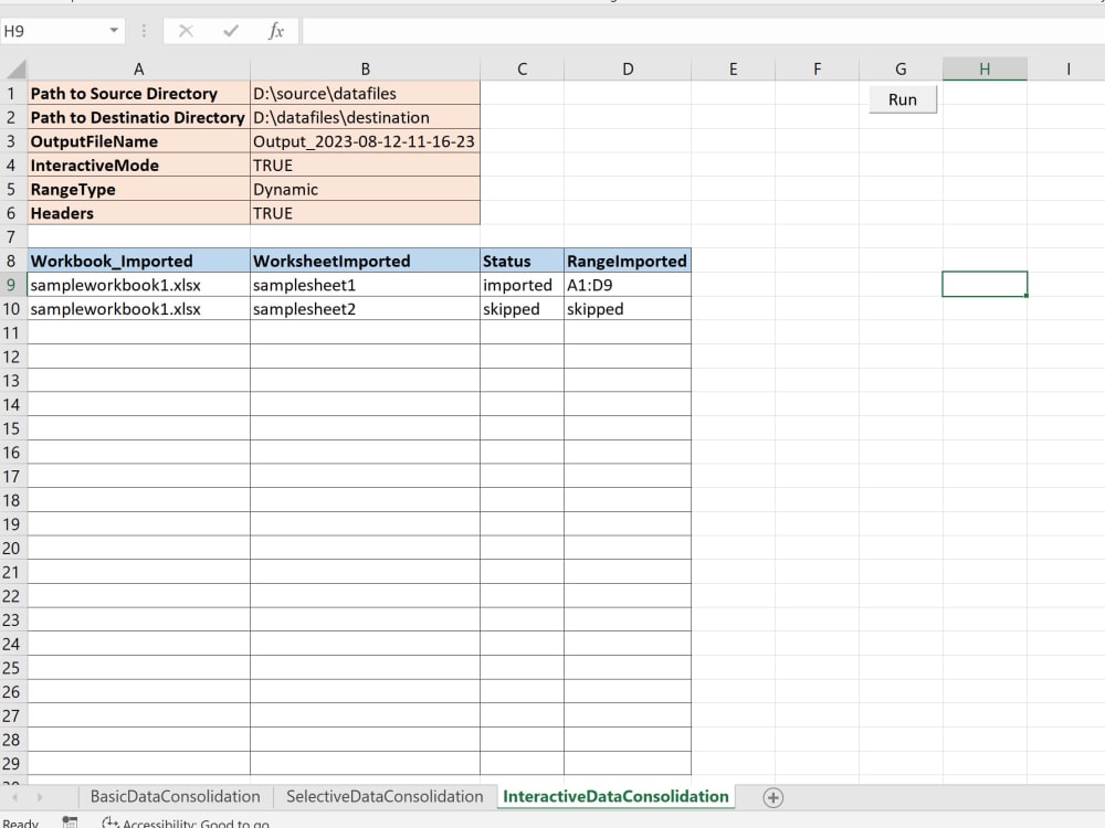 Interactive Data Consolidation Tool | Upwork