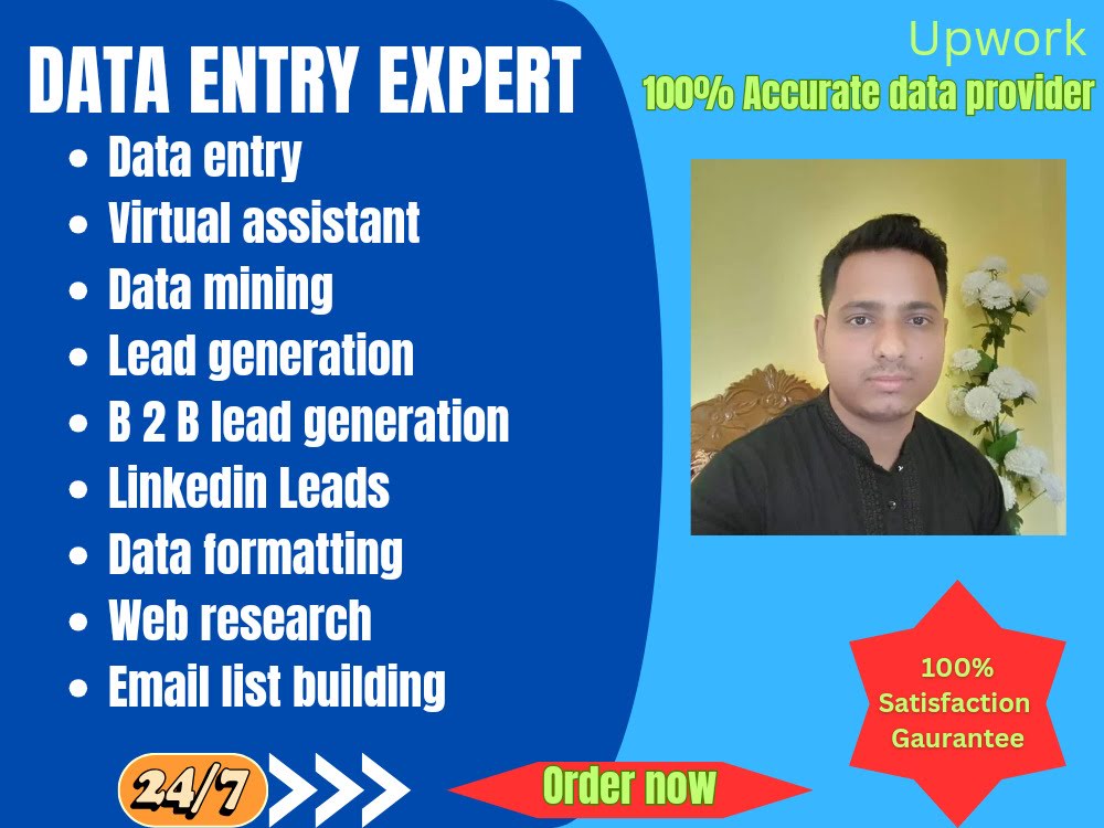 Data entry expert for accurate and timely data management. | Upwork