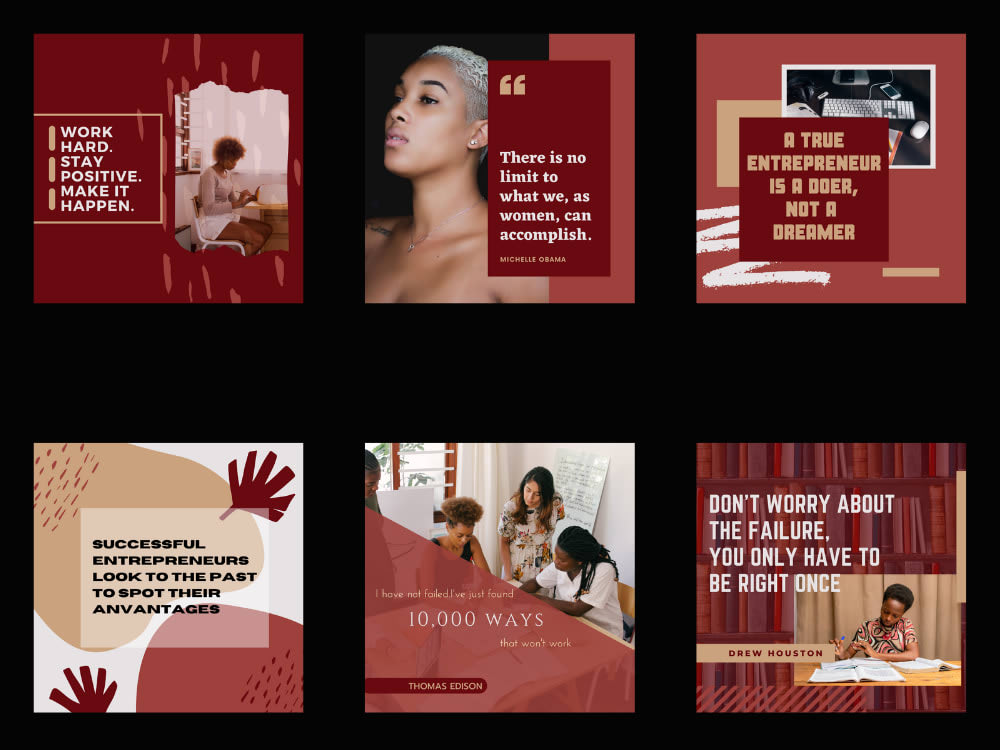 Unique and attractive instagram / facebook post designs | Upwork