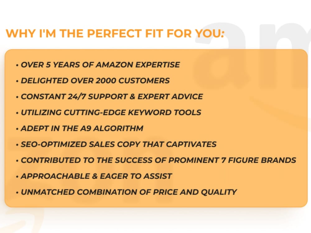 Selling fba amazon product listing description optimization | Upwork Selling fba amazon product listing description optimization | Upwork