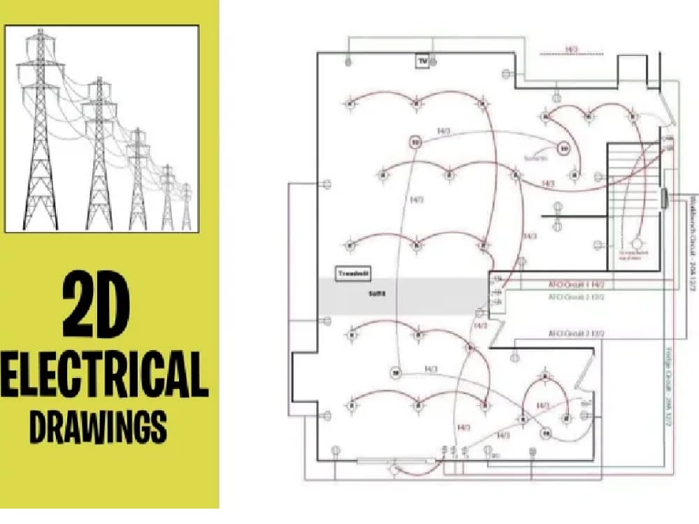 2D ARCHITECTURE and ELECTRICAL DESIGN in .DWG | Upwork