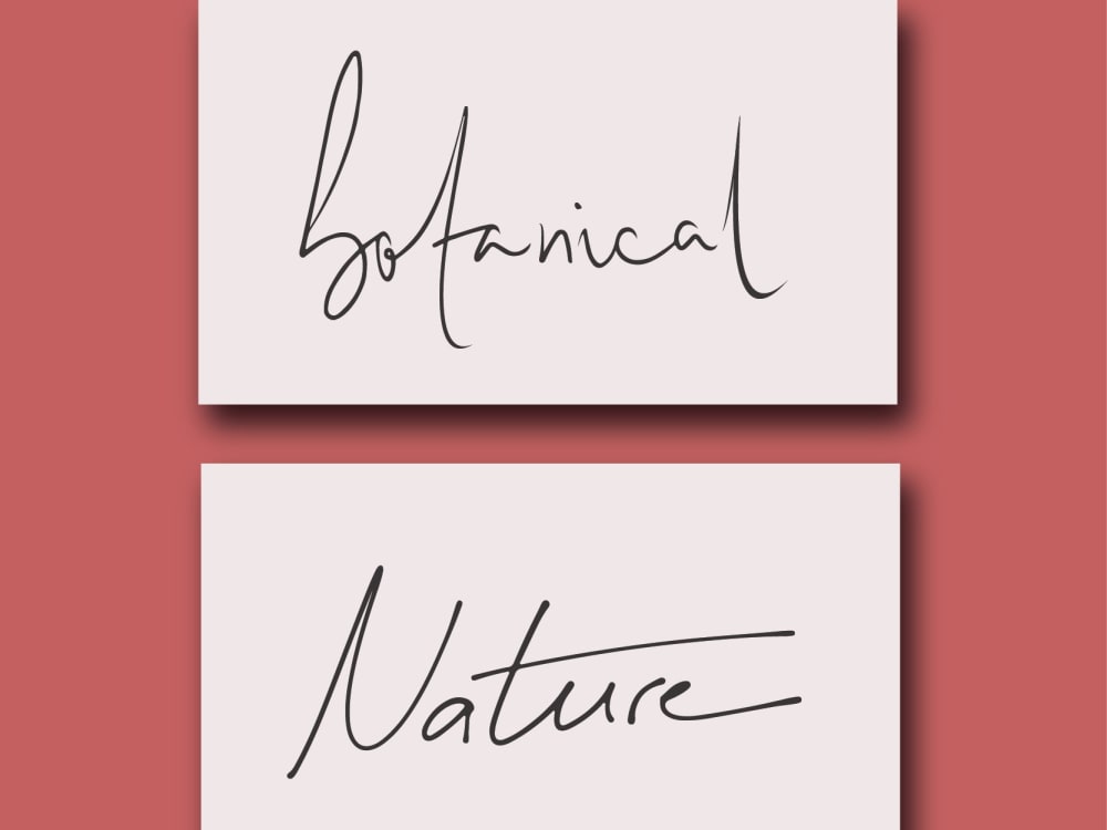Signature font logo for your branding kit | Upwork