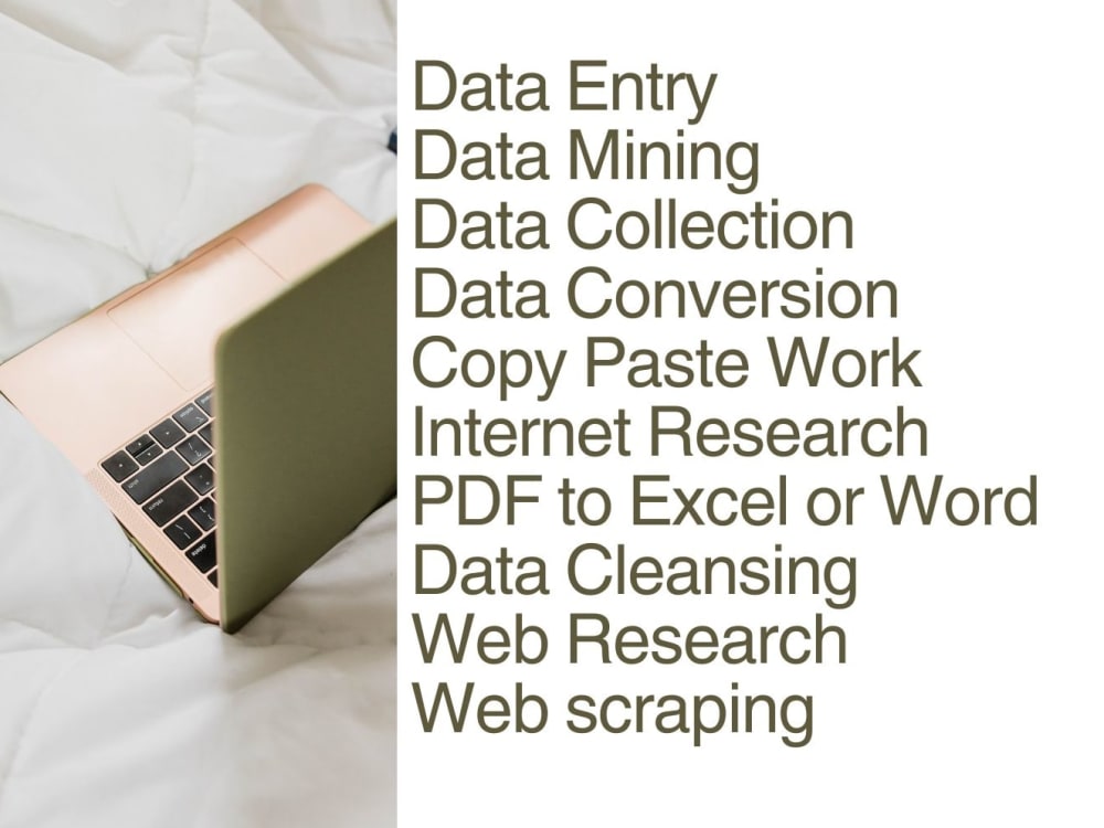 Data Entry, Data Mining, Copy Pate, Web scraping & Web research | Upwork