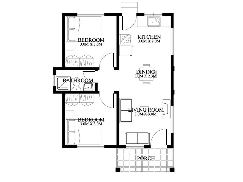 One-storey floorplan done in Autocad. | Upwork