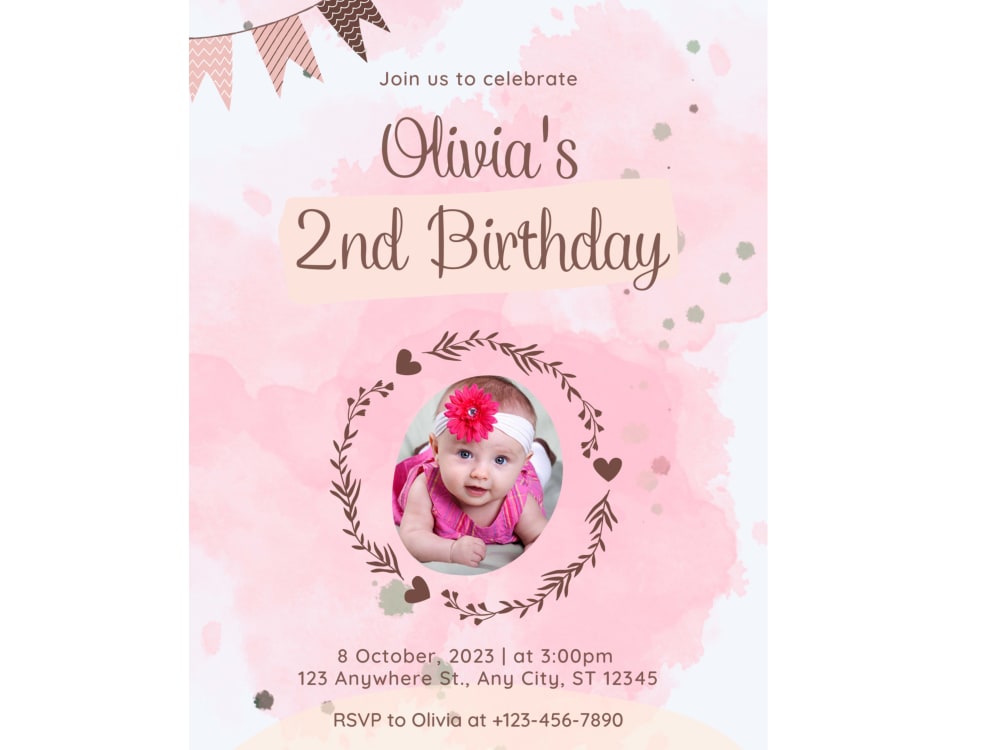 Unique birthday invitation card | Upwork