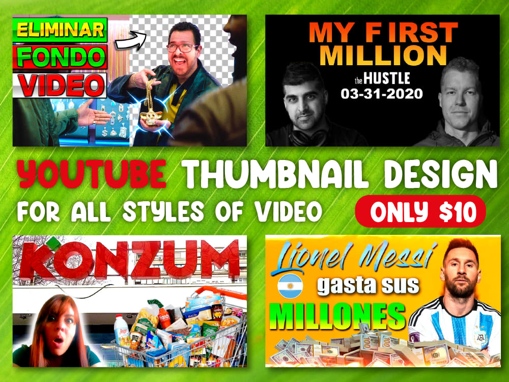 Have a professional thumbnail design for YouTube | Upwork