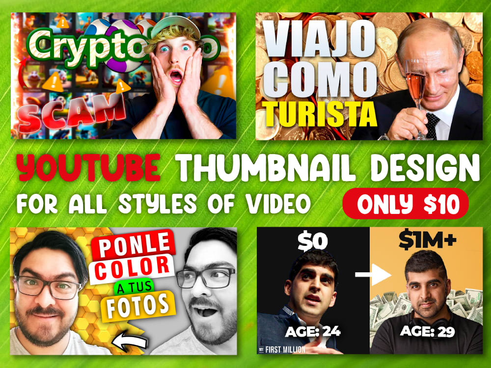 Have a professional thumbnail design for YouTube | Upwork