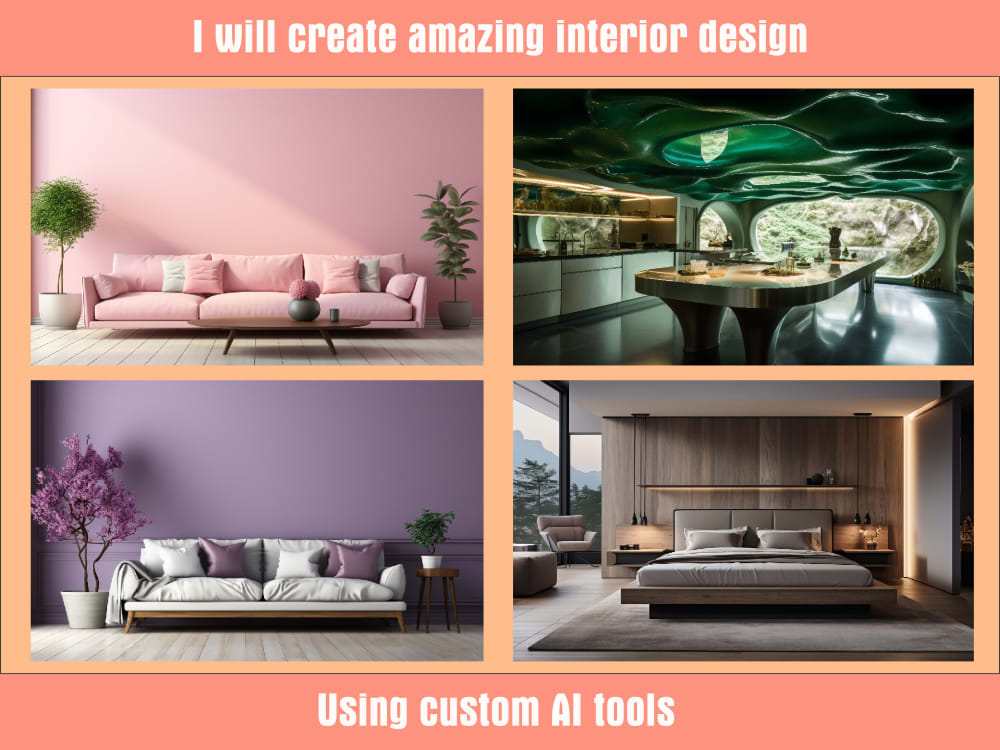 Amazing interior design using custom AI tools | Upwork