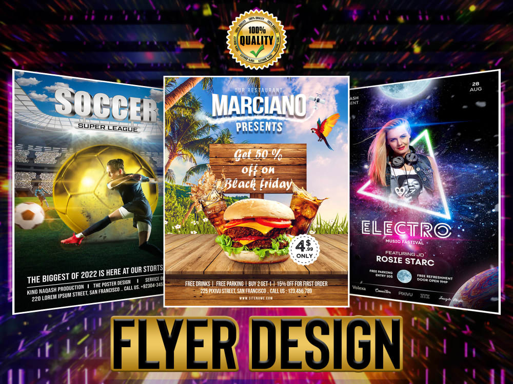 Ad poster design graphic design professionally for social media and ...