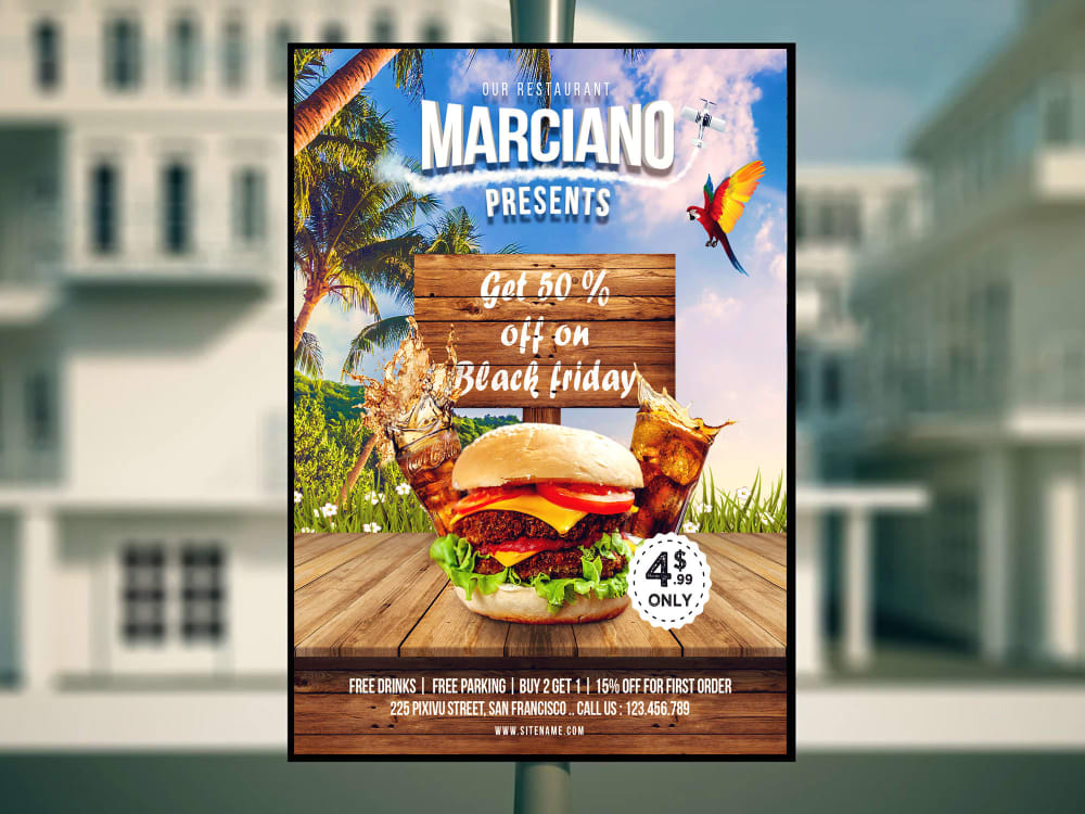 Ad poster design graphic design professionally for social media and ...