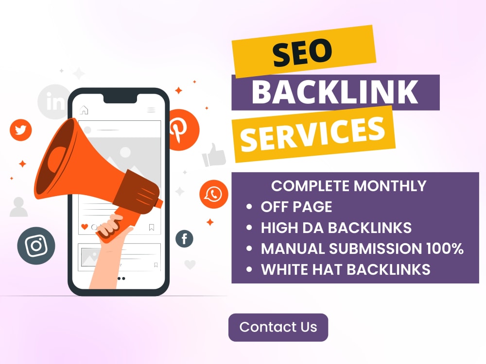 Monthly off-page SEO Backlinks Service With High-Quality Backlinks | Upwork