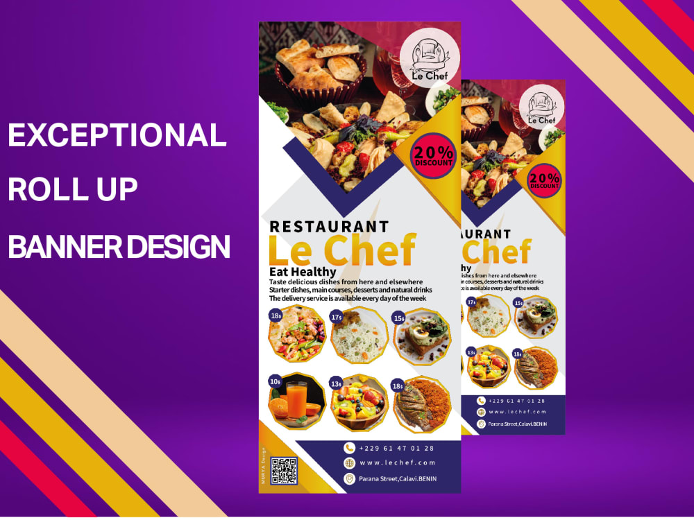 Awesome and stylish roll-up banner | Upwork