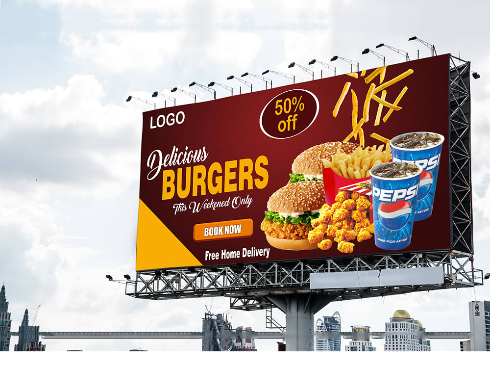 Billboard design, site sign, Business construction, signage, Outdoor ...