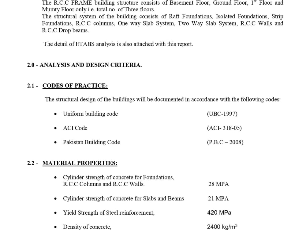 R.C.C Structure Design & Shop drawing of Any Structure as ACI Code Standard | Upwork