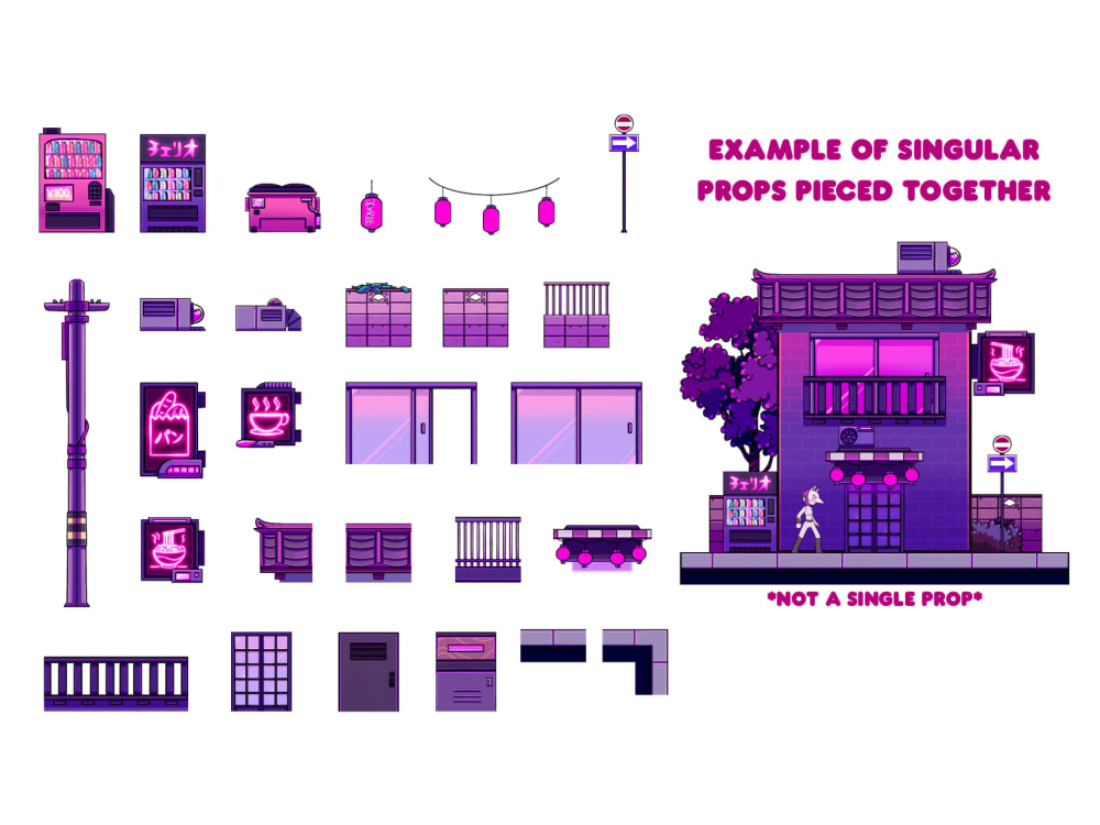 Hand drawn 2D game props | Upwork