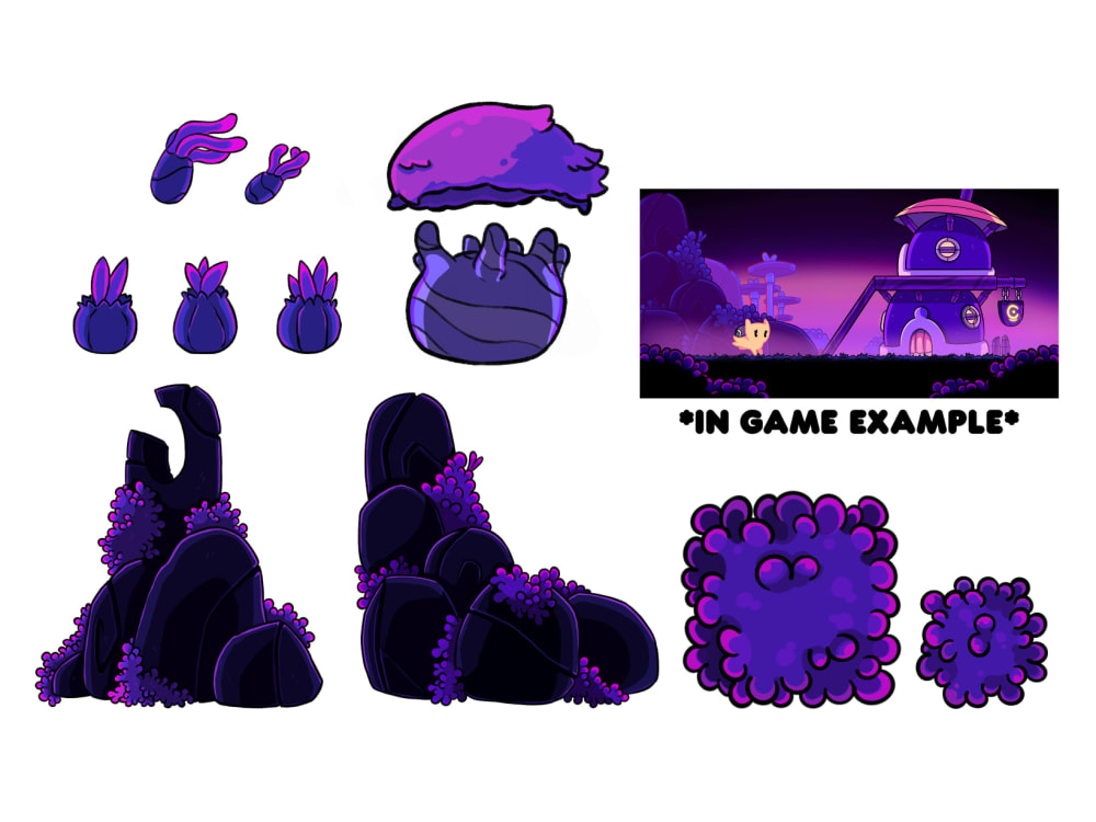 Hand drawn 2D game props | Upwork