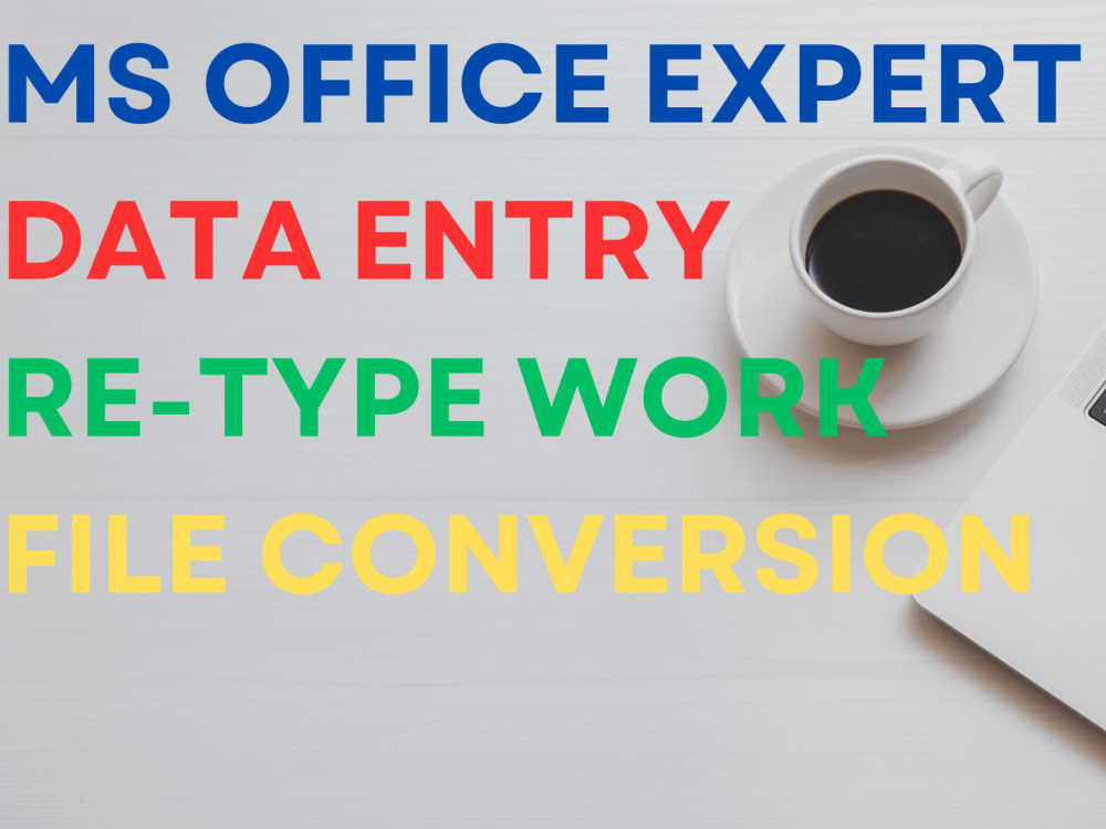 Data Entry, Copy paste, Retyping work | Upwork
