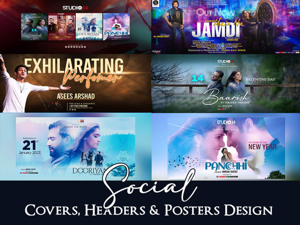 Attractive creative social media banners & covers design | Upwork