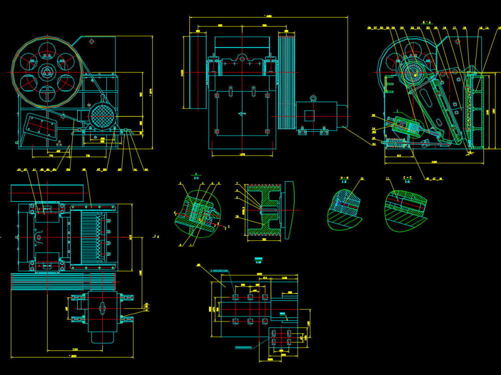 PE600X900 jaw crusher design CAD | Upwork