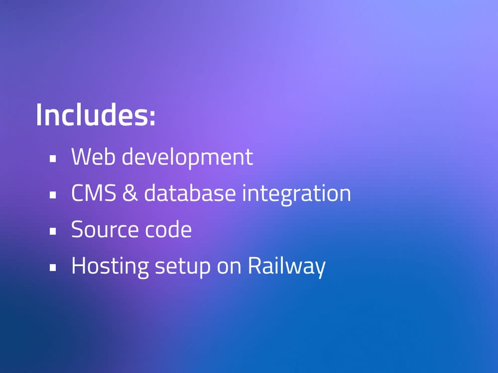 A custom website developed with Next and Directus CMS | Upwork