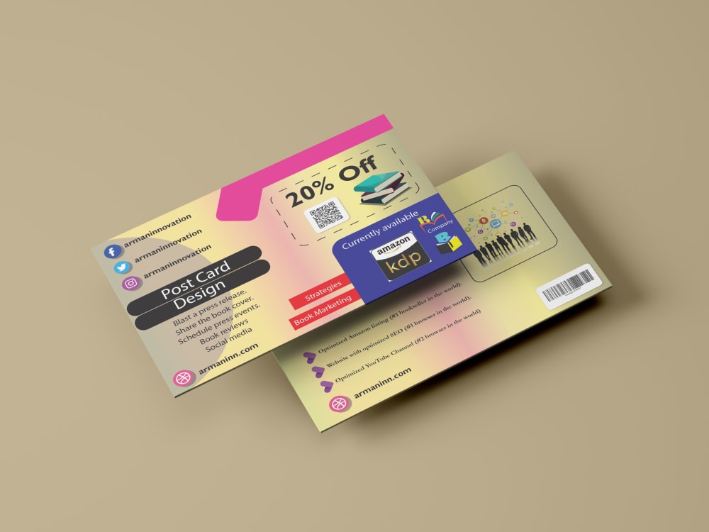 Design a business promotional postcard | Upwork