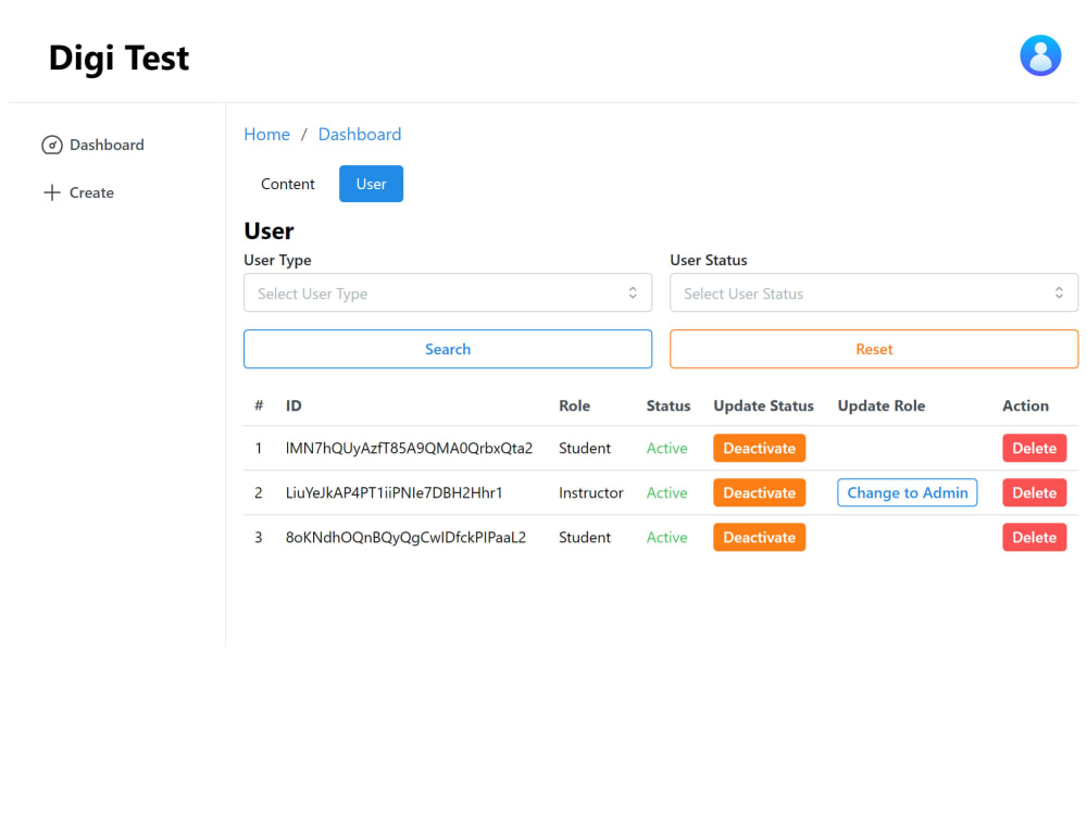 A digital testing system | Upwork