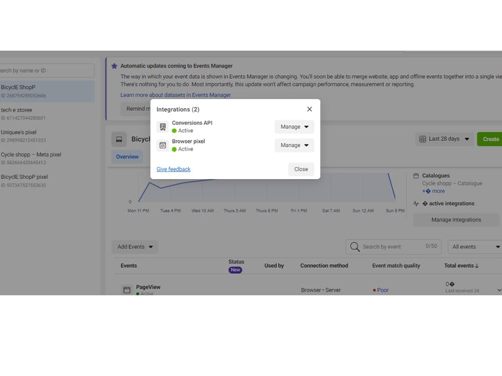 Setup facebook pixel conversion API, ga4, server side tracking by GTM | Upwork