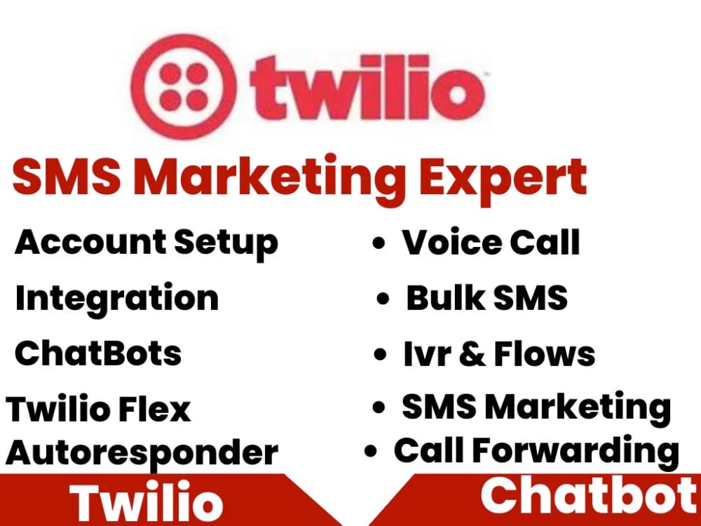 Bulk sms sms marketing on twilio klaviyo signalwire | Upwork