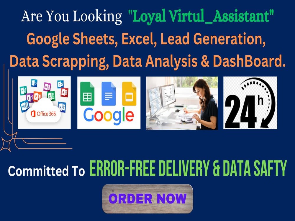 Google Sheets |Excel|B2B Lead|Data Scrap | Upwork