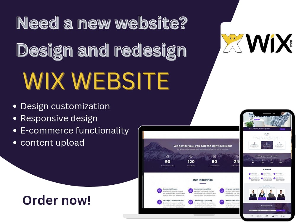 An expert WIX designer to design and redesign Wix website and online ...