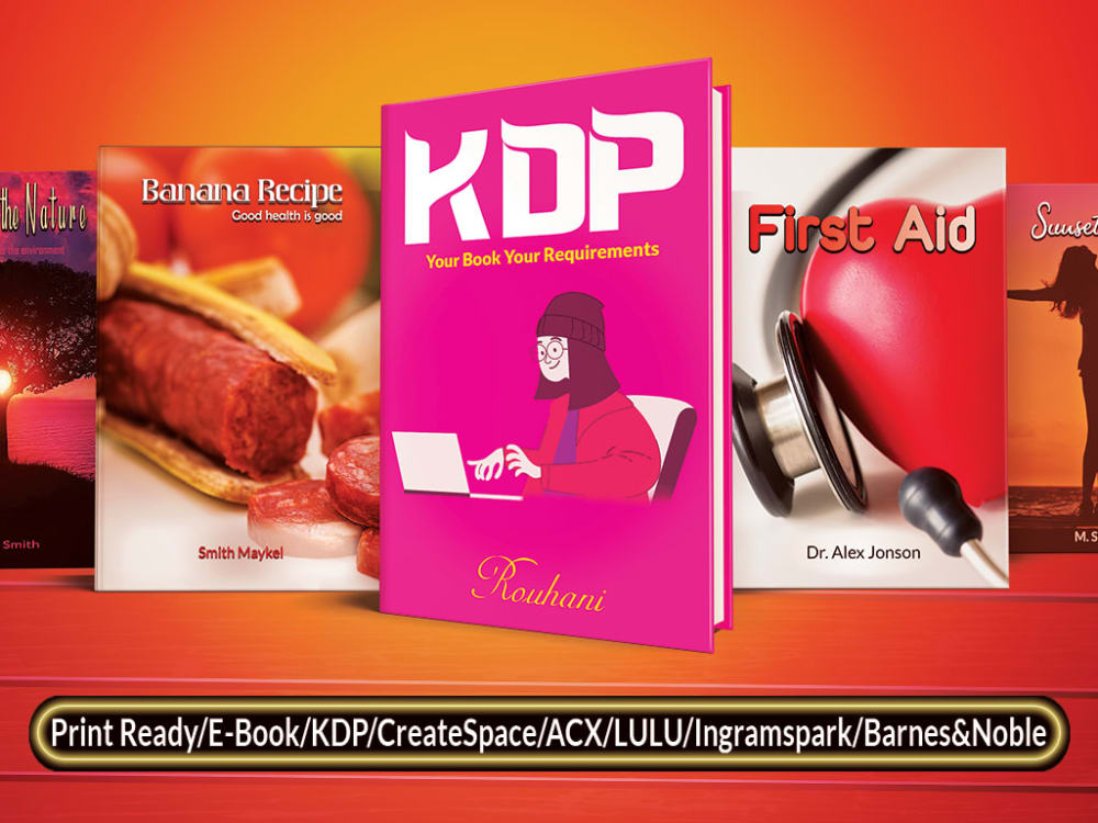 An amazon kdp book cover design and kindle ebook design, book design ...