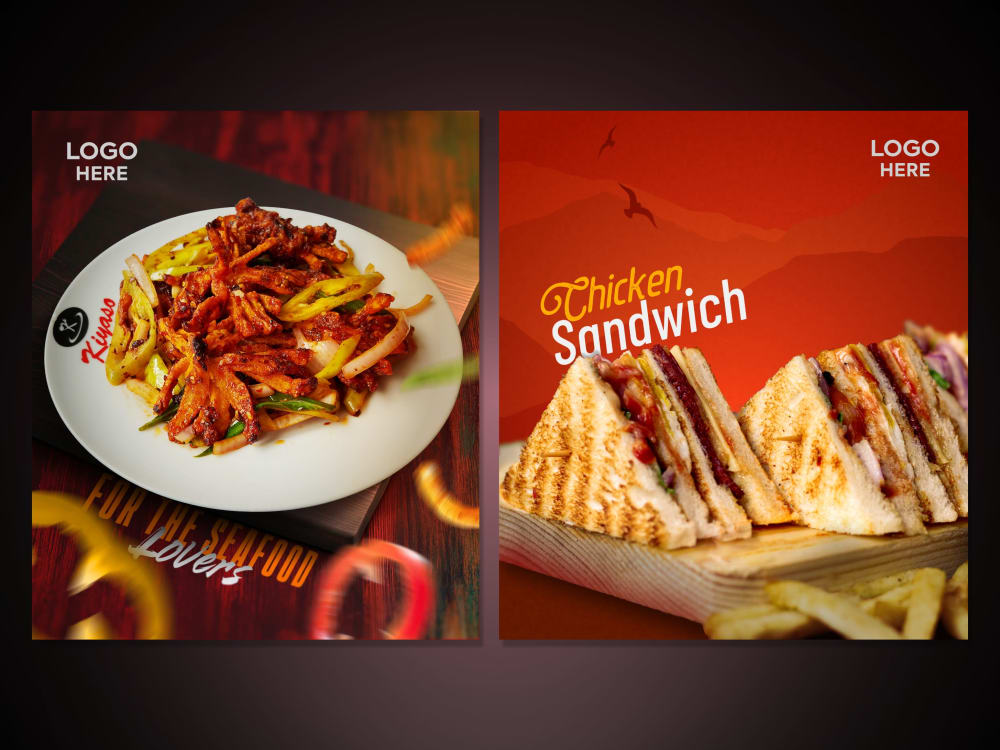 Creative Social Media Post Designs for Your Food/Dishes or Your ...