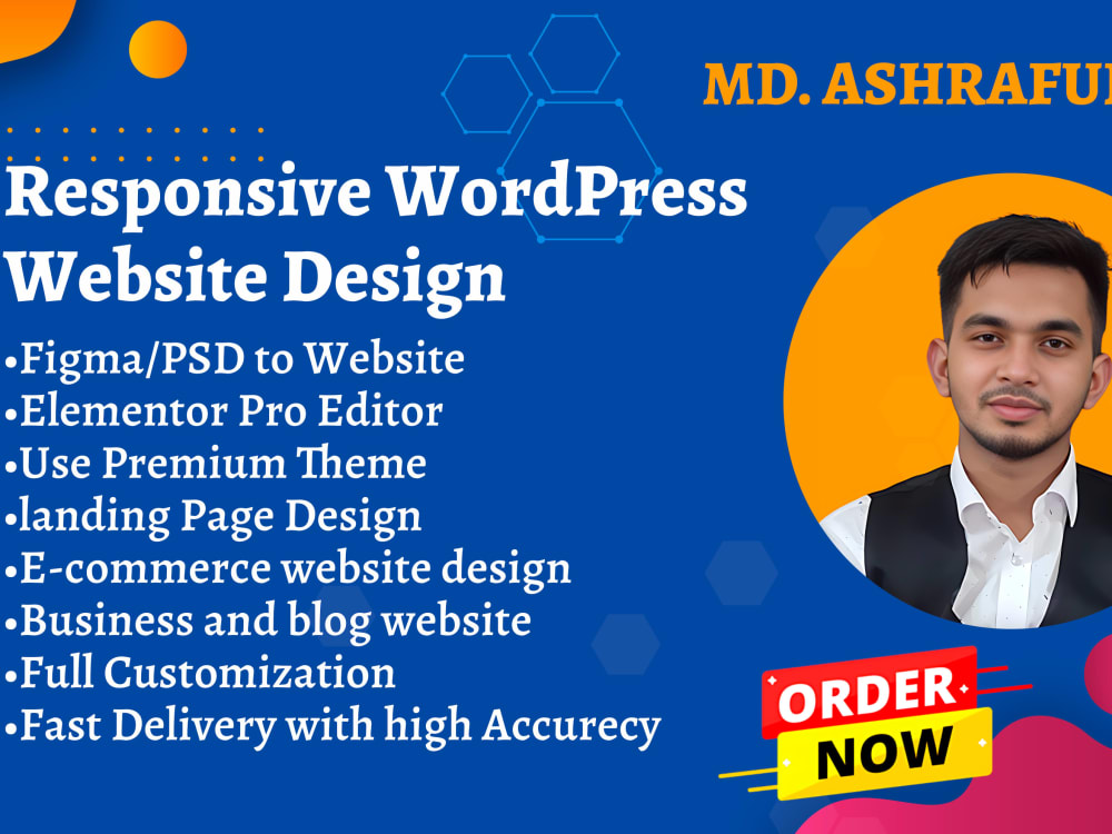 An eye-catching & responsive WordPress website using Elementor Pro. | Upwork