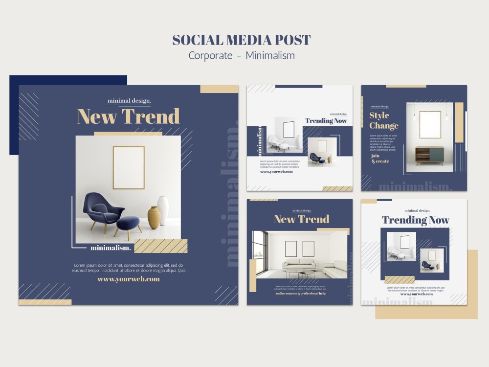 Professionally designed social media posts for Instagram and Facebook ...