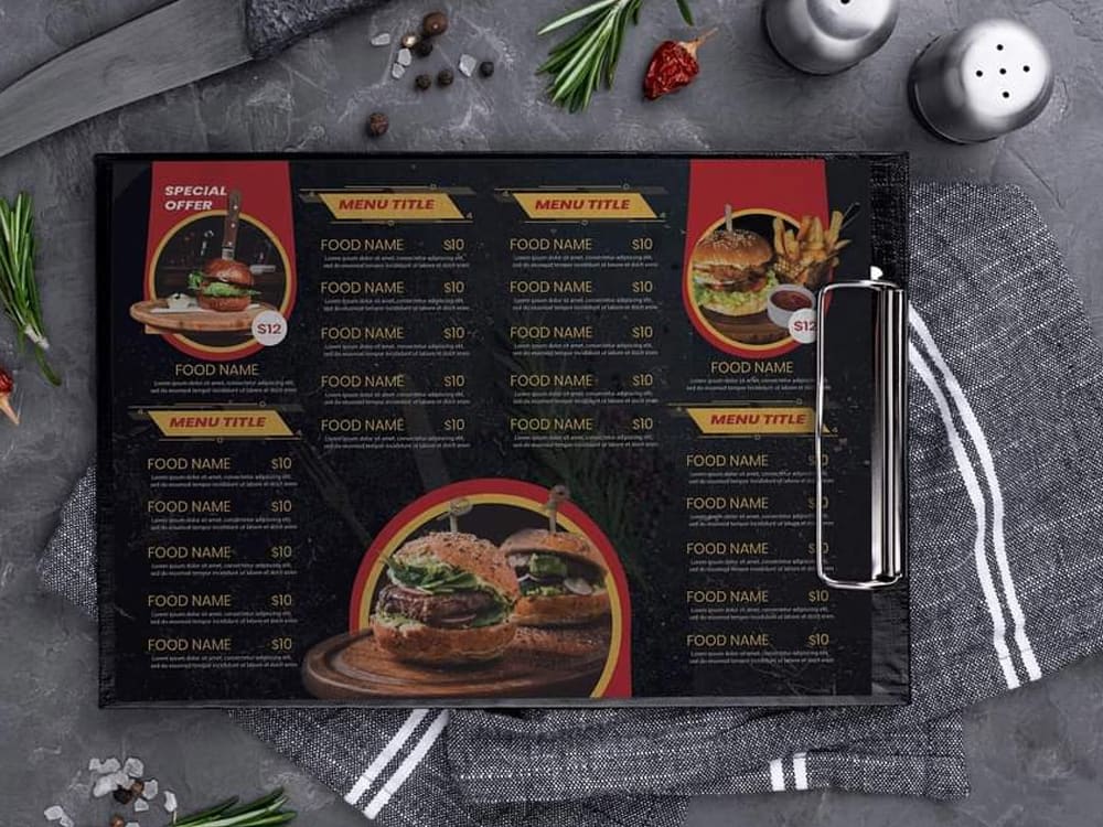Amazing menu design, editable food restaurant menu | Upwork