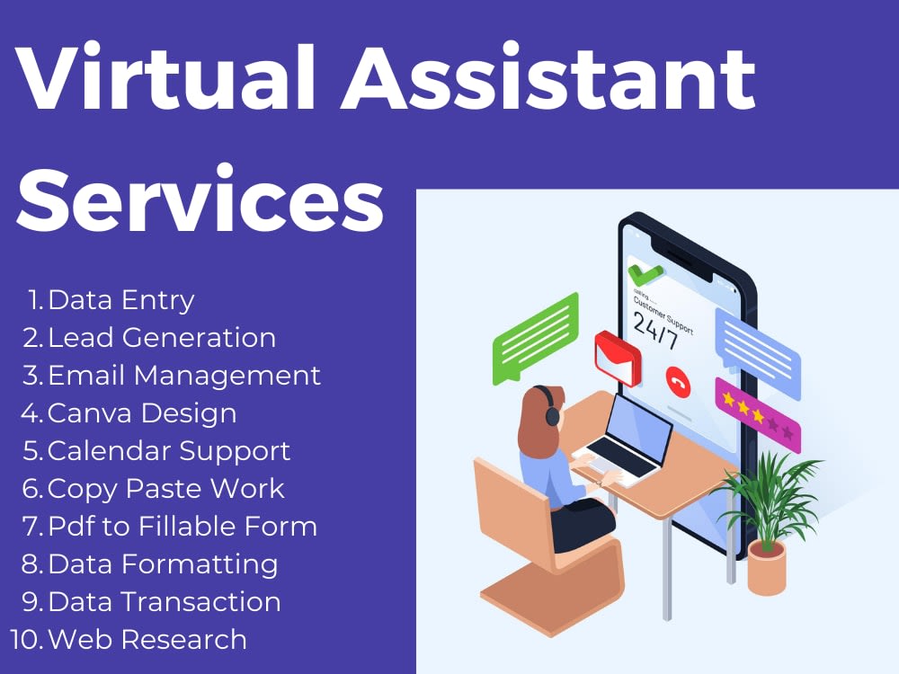 An excellent Virtual Assistant Service with Affordable Price | Upwork