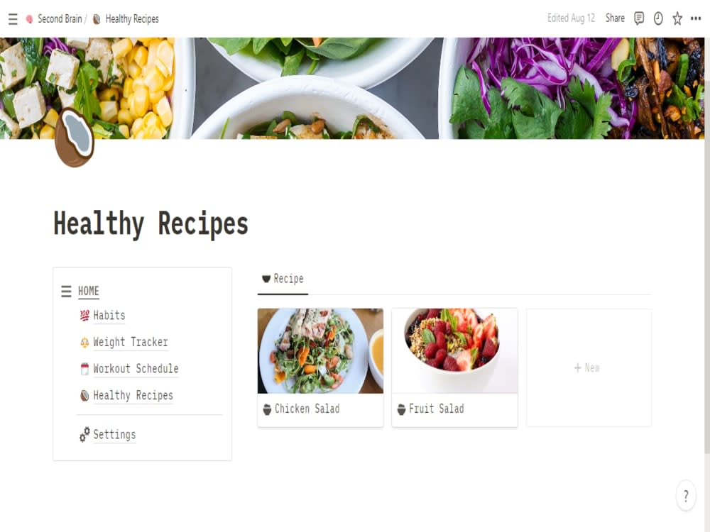 A second brain notion template | Upwork