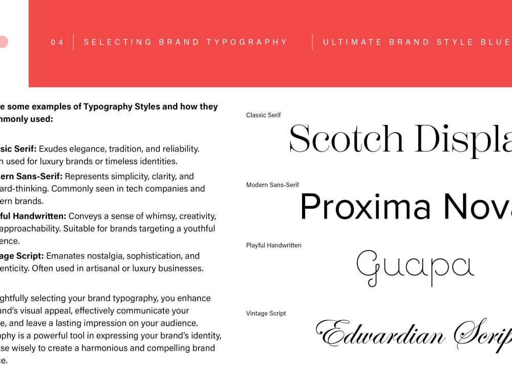 The Ultimate Brand Style Blueprint - Logo Design - Typography ...