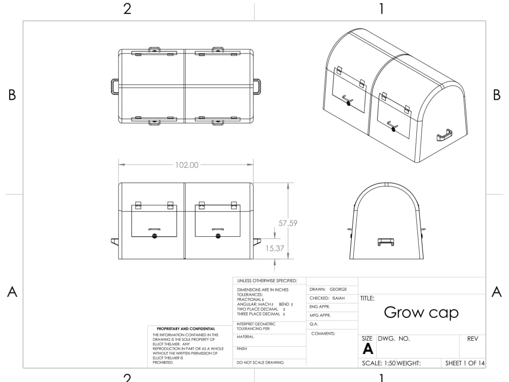 2D technical drawings of your product for manufacturing | Upwork