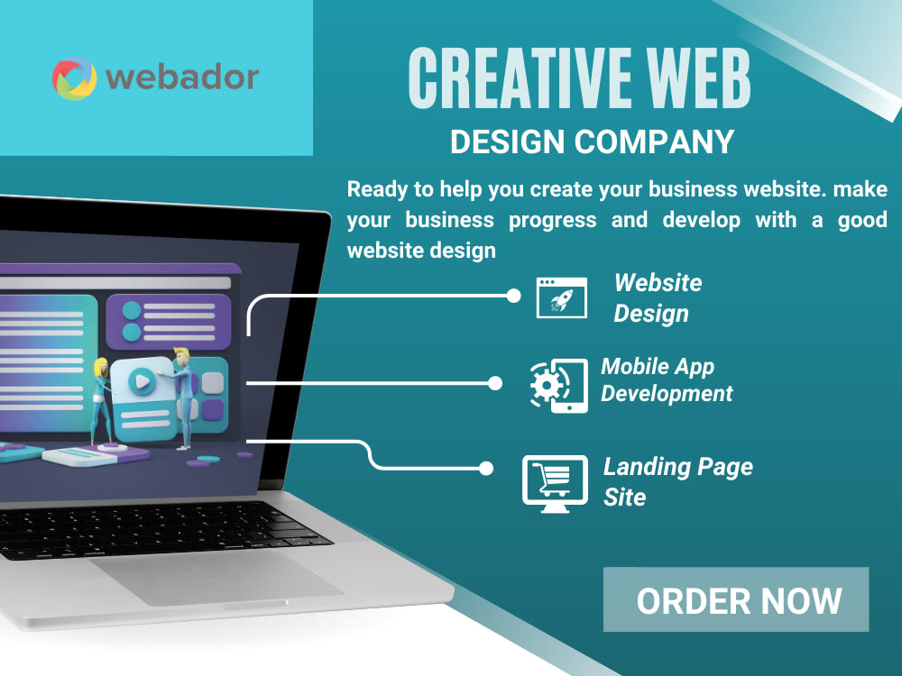 A responsive Webador website, UI/UX design, Landing page, Figma ...