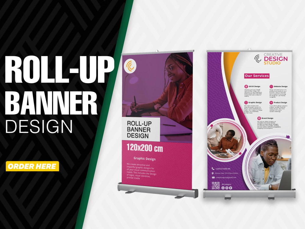 An attractive and professional roll up banner design | Upwork