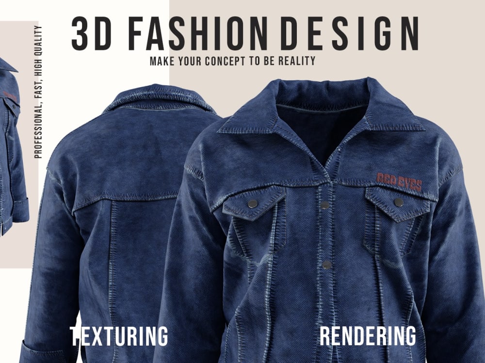3D Fashion design modeling, texturing and rendering | Upwork