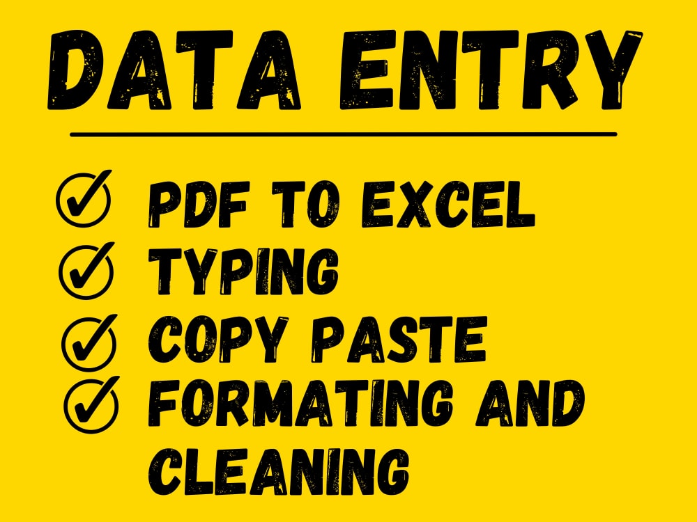Data entry, web scraping, typing, copy paste, web research | Upwork